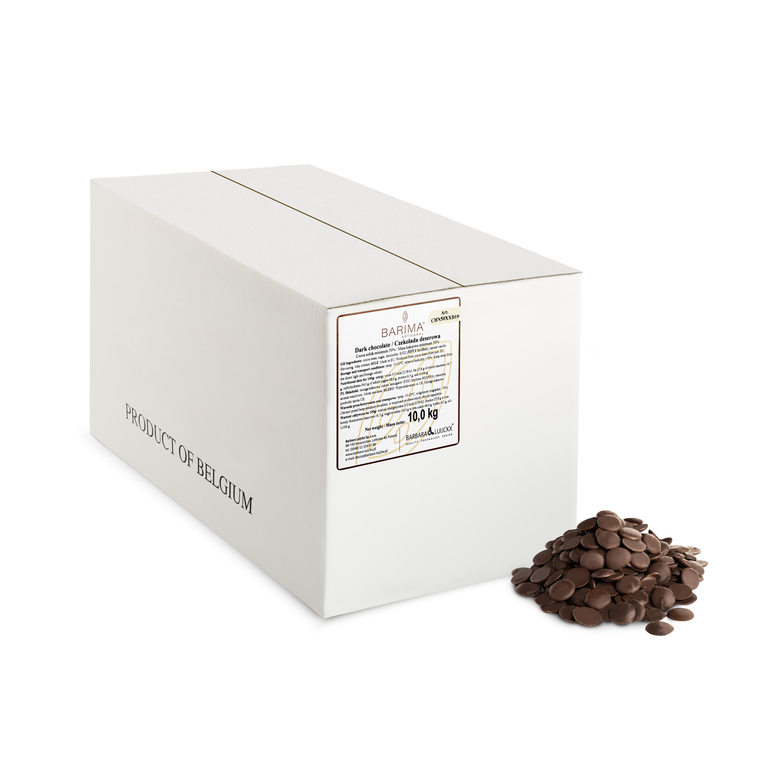 CHOCOLATE DARK 50% - Barbara Luijckx - Chocolate decoration manufacturer
